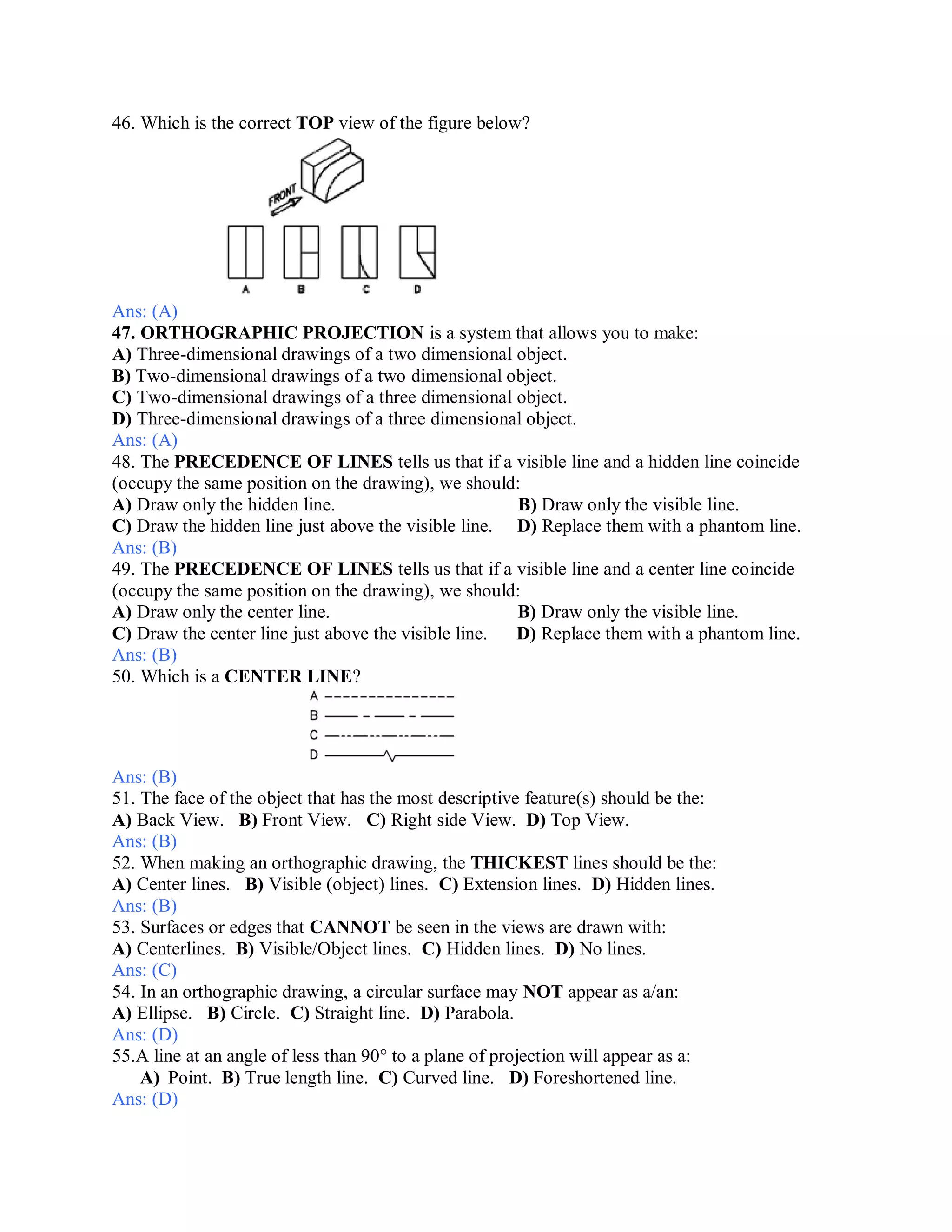 Engineering Drawing Objective Bits For Placement Training M V Reddy Pdf