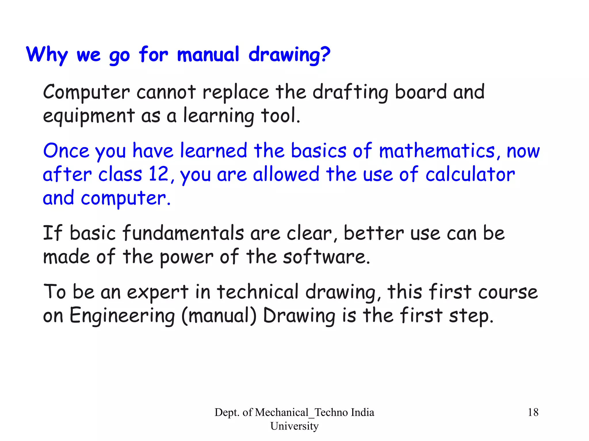 Engineering Drawing SBH.pptx | 3-D Graphics | Computer Software and Applications