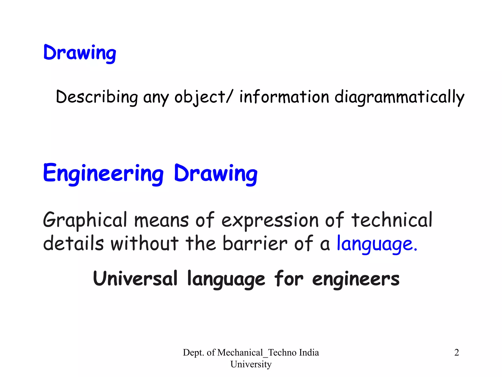 Engineering Drawing SBH.pptx | 3-D Graphics | Computer Software and Applications