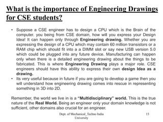 Engineering Drawing SBH.pptx | 3-D Graphics | Computer Software and ...