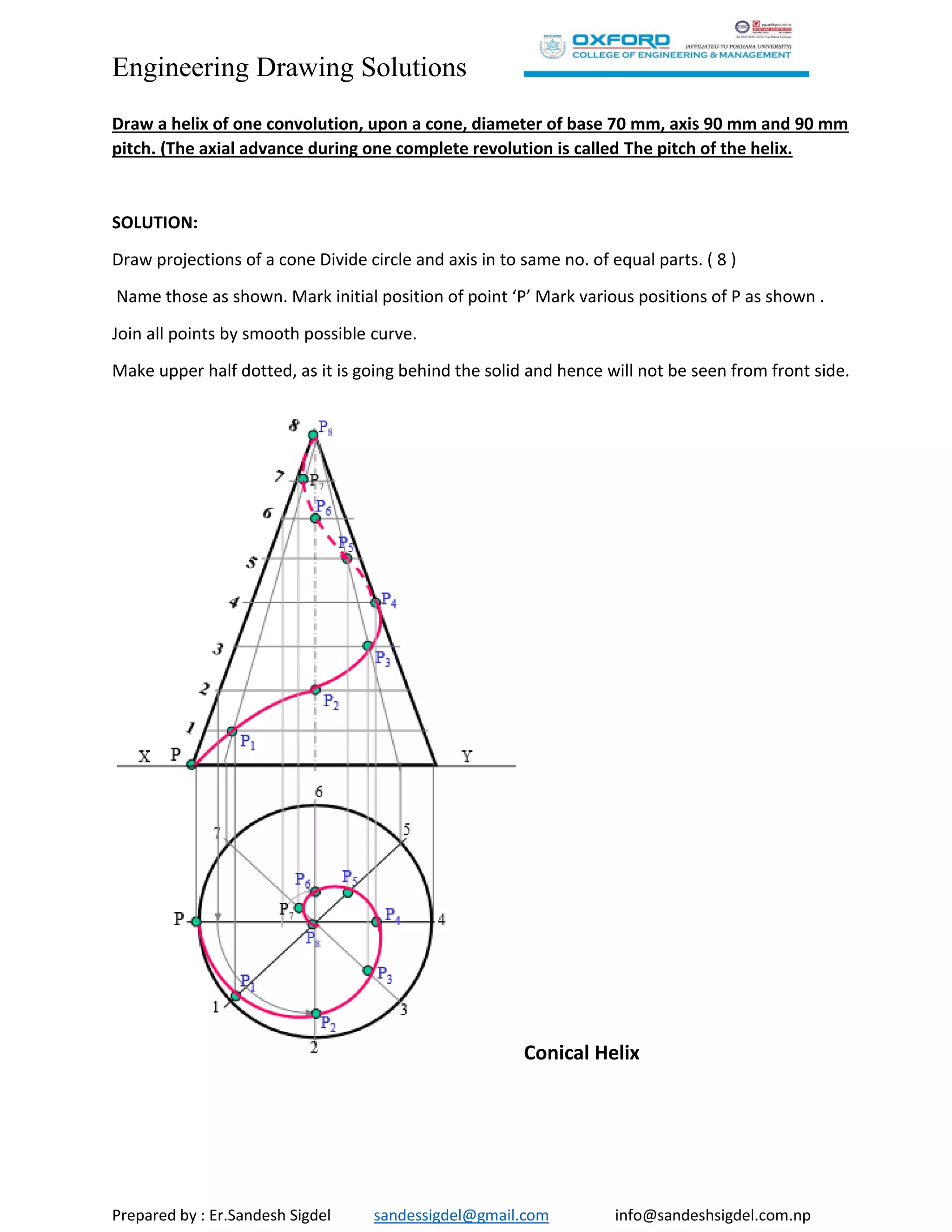 Engineering drawing unit test soln sandes sigdel | PDF