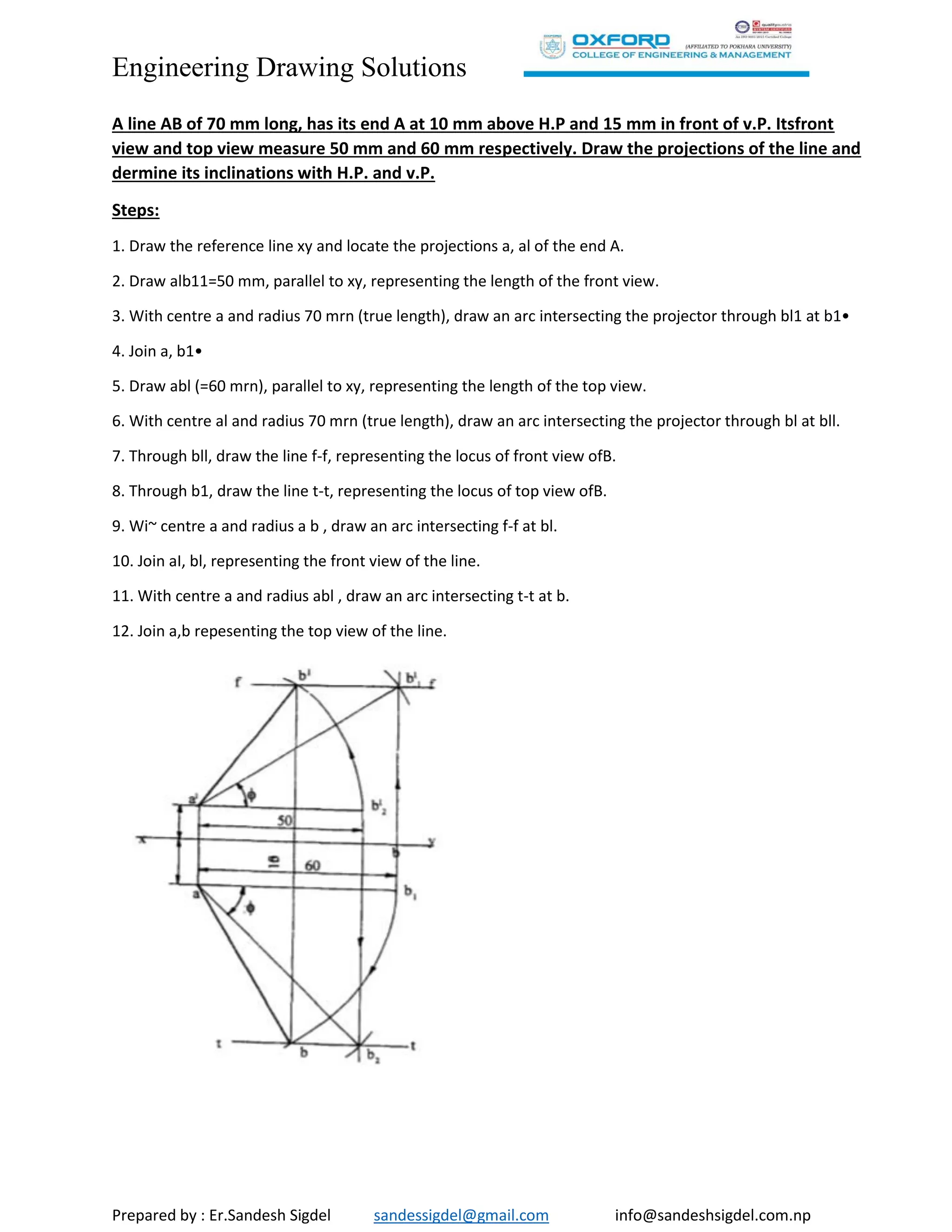 Engineering drawing unit test soln sandes sigdel | PDF
