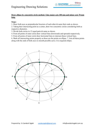 Engineering drawing unit test soln sandes sigdel | PDF