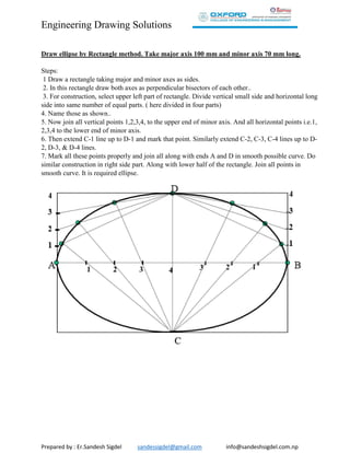 Engineering drawing unit test soln sandes sigdel | PDF
