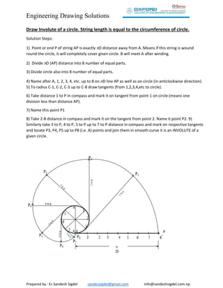 Engineering drawing unit test soln sandes sigdel | PDF