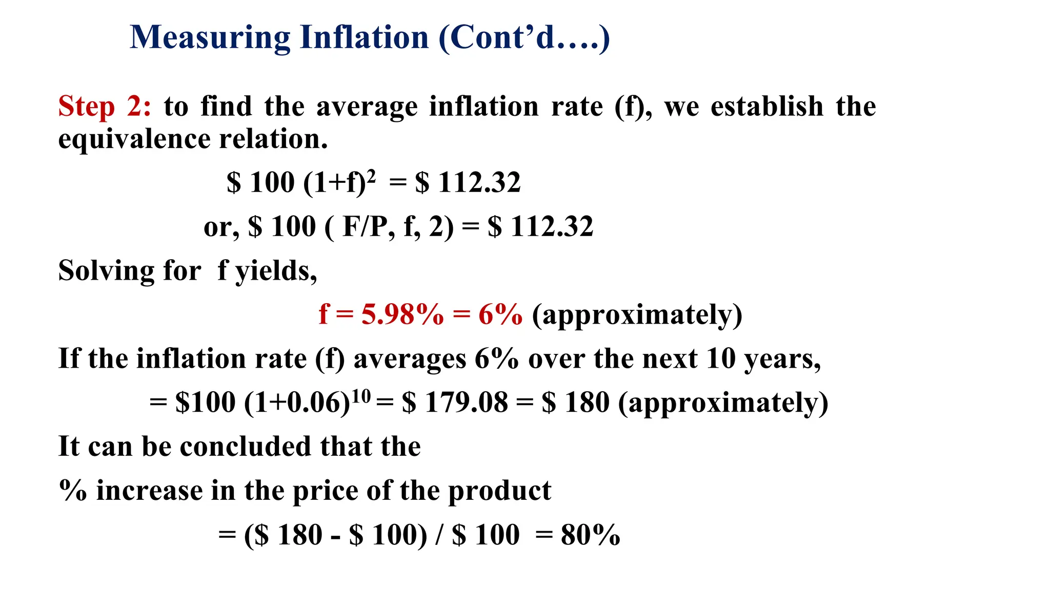 Engineering Economic Analysis (Week 13) Inflation, its causes ...
