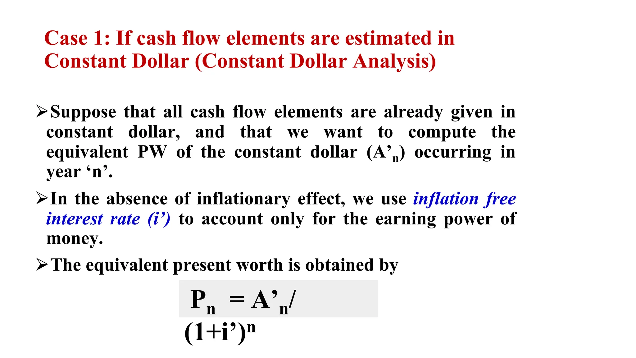 Engineering Economic Analysis (Week 13) Inflation, its causes ...