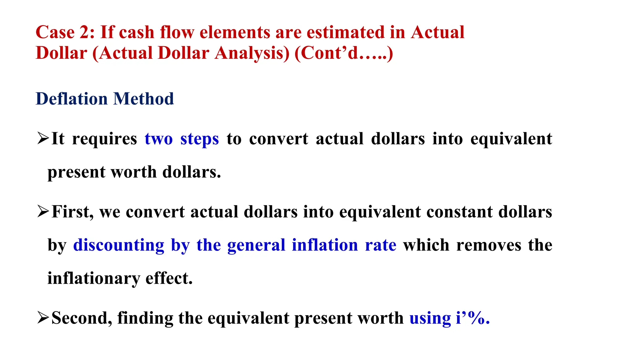 Engineering Economic Analysis (Week 13) Inflation, its causes ...