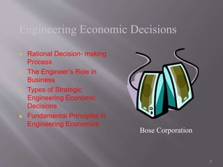 Engineering economic decisions | PPTX