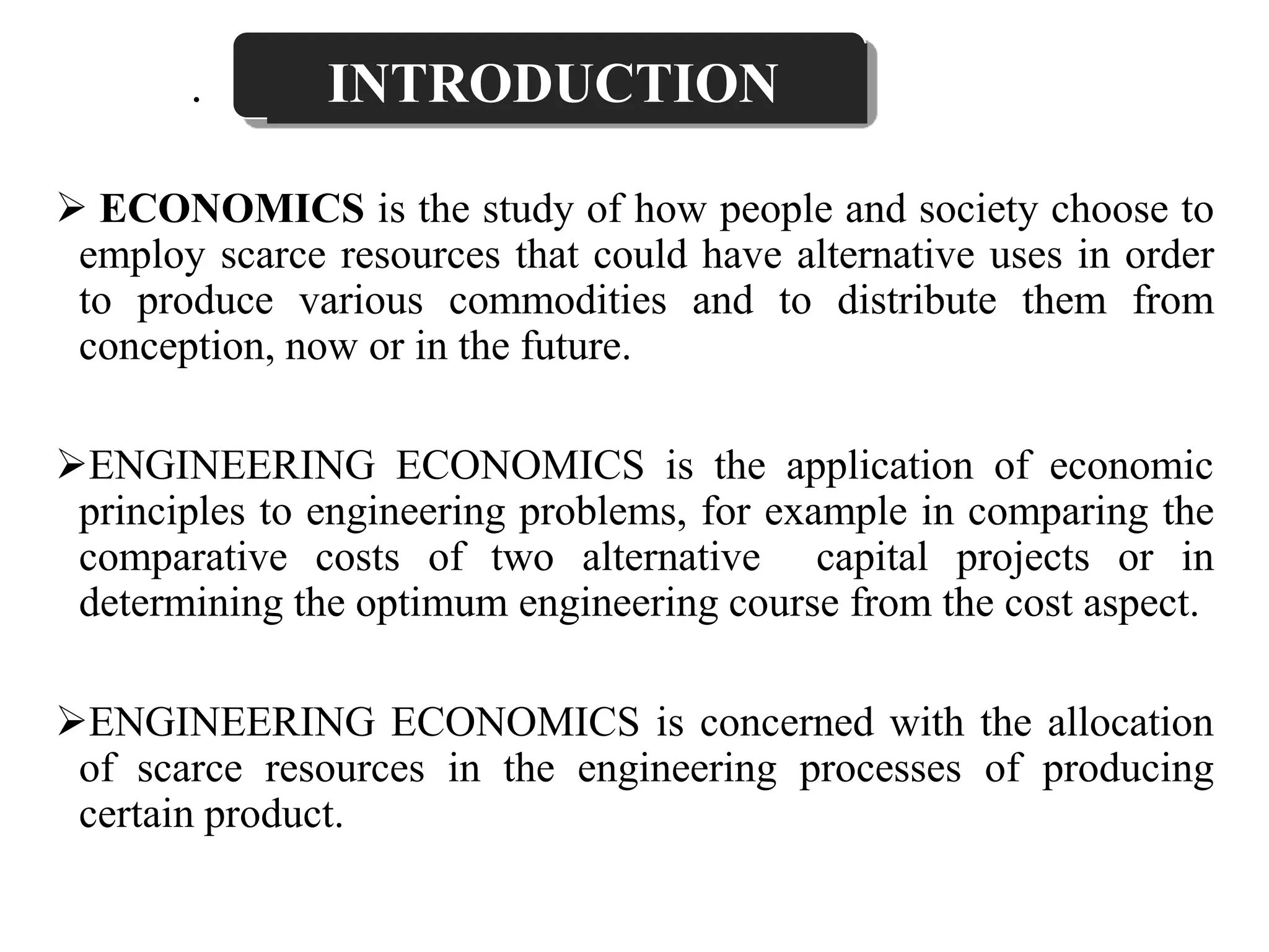 Engineering economics | PPTX