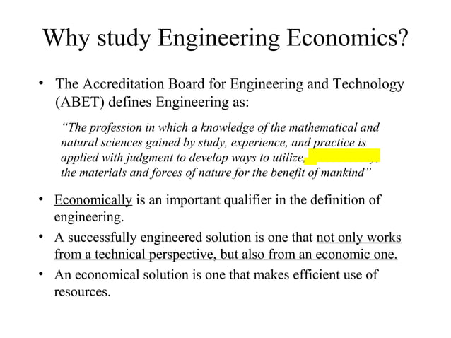 Engineering economics (1) | PPT