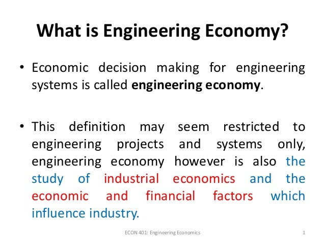 Engineering Economy Formulas