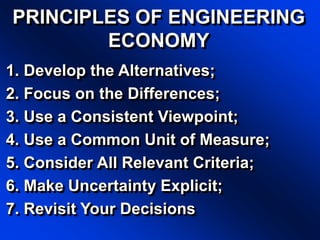 Engineering economy | PPTX | Mechanical and Industrial Engineering ...