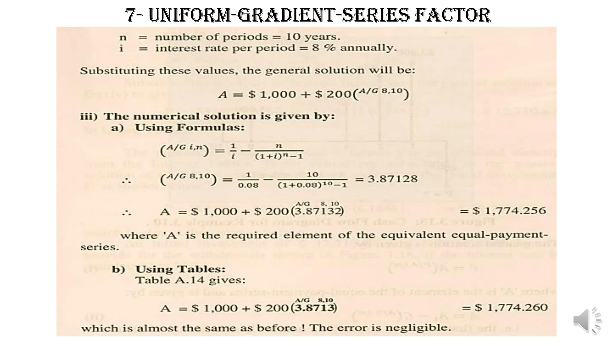 Engineering Economy - Lecture [6], Compound interest, Uniform Gradient ...