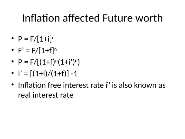 Engineering Economy_ inflation and deflation | PPTX | Stocks and Bonds ...
