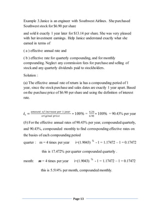 Nominal & effective Interest Rates | PDF