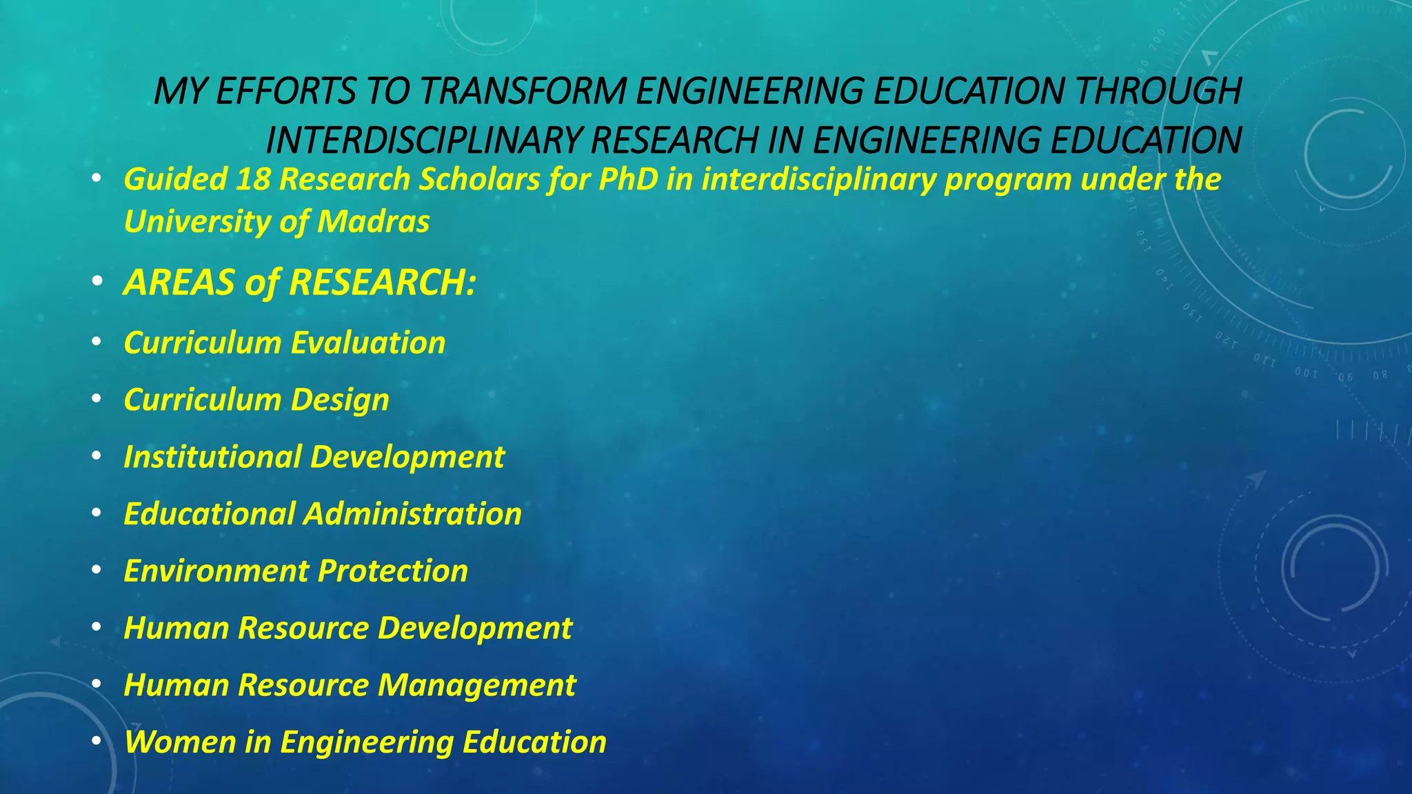 Engineering education research (EER) | PPTX