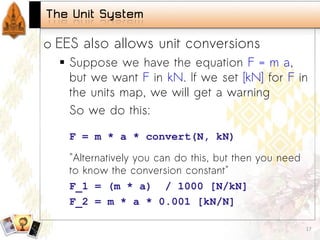 Engineering Equation Solver (Thai) | PPT
