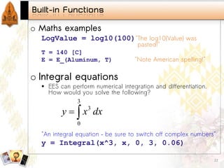 Engineering Equation Solver (Thai) | PPT