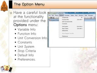 Engineering Equation Solver (Thai) | PPT