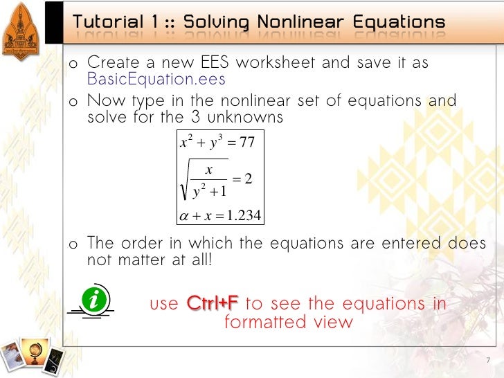 Engineering Equation Solver (Thai)
