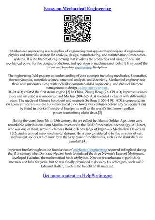 Engineering Essays | PDF | Civil Engineering Industry | Industries