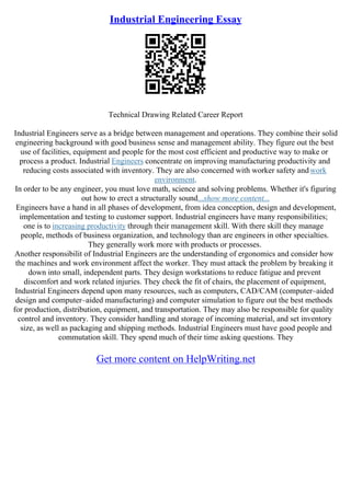 Engineering Essay Sample | PDF