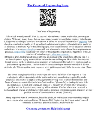 Engineering Essay Topics | PDF