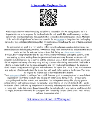 Engineering Essay Topics | PDF