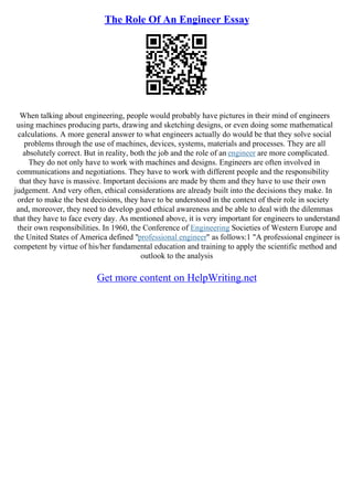 Engineering Essay Topics | PDF