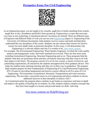 Engineering Essay Topics | PDF