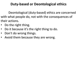 Duty Ethics | PPTX