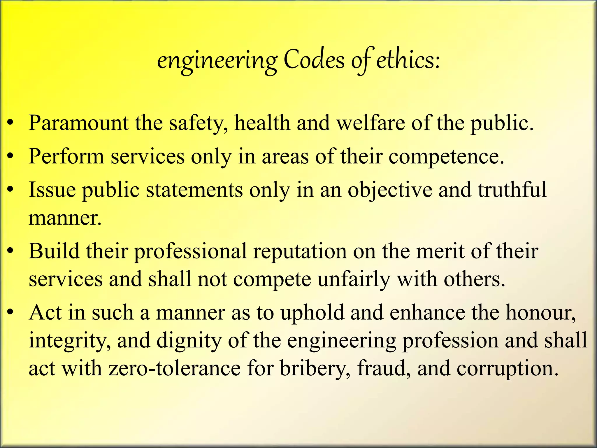 Engineering ethics | PPTX
