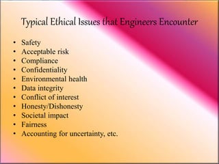 Engineering ethics | PPTX