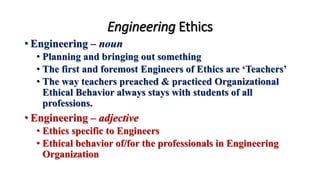 Engineering Ethics and Organizational Behaviour.pptx | Business ...