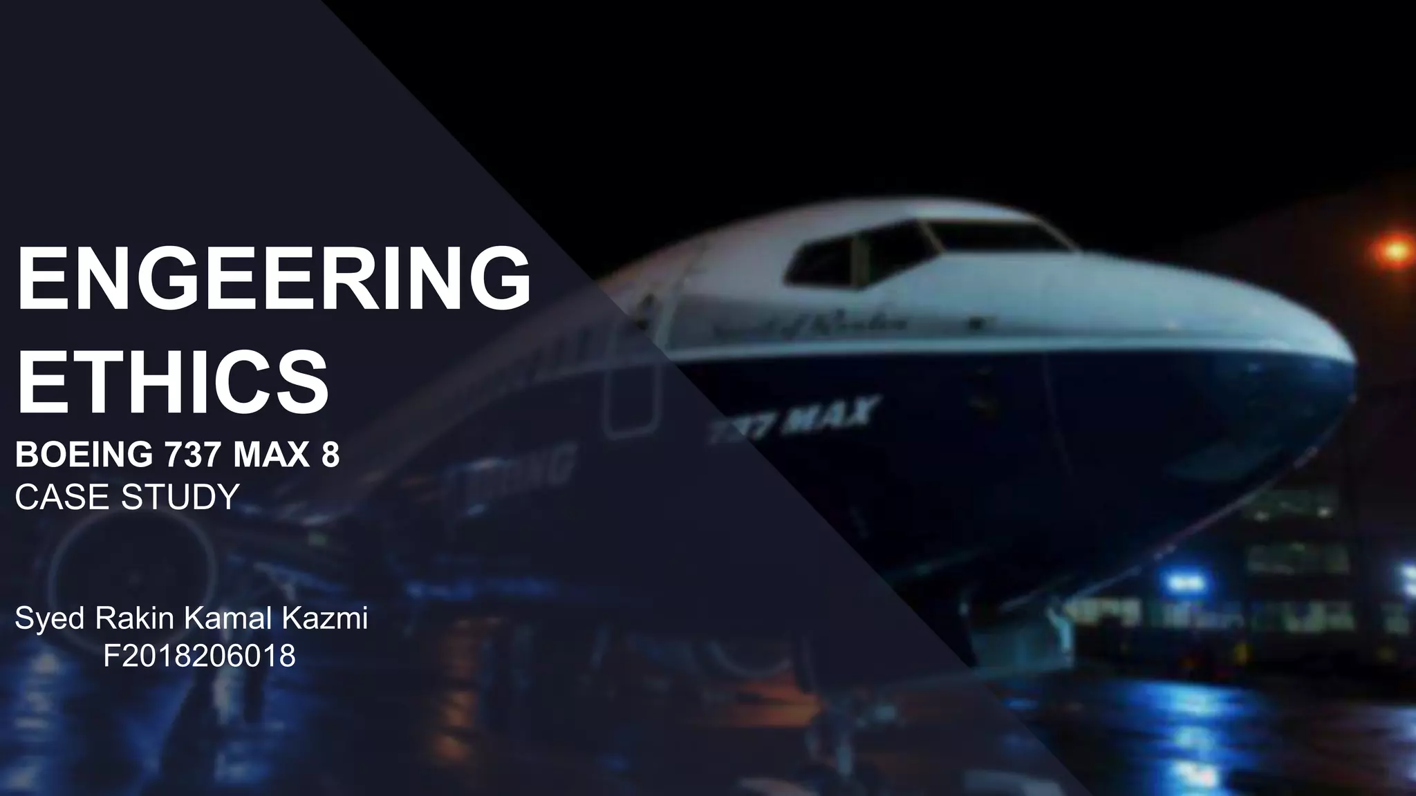 B737 Max 8 conflict of interest Case study presentation | PPTX