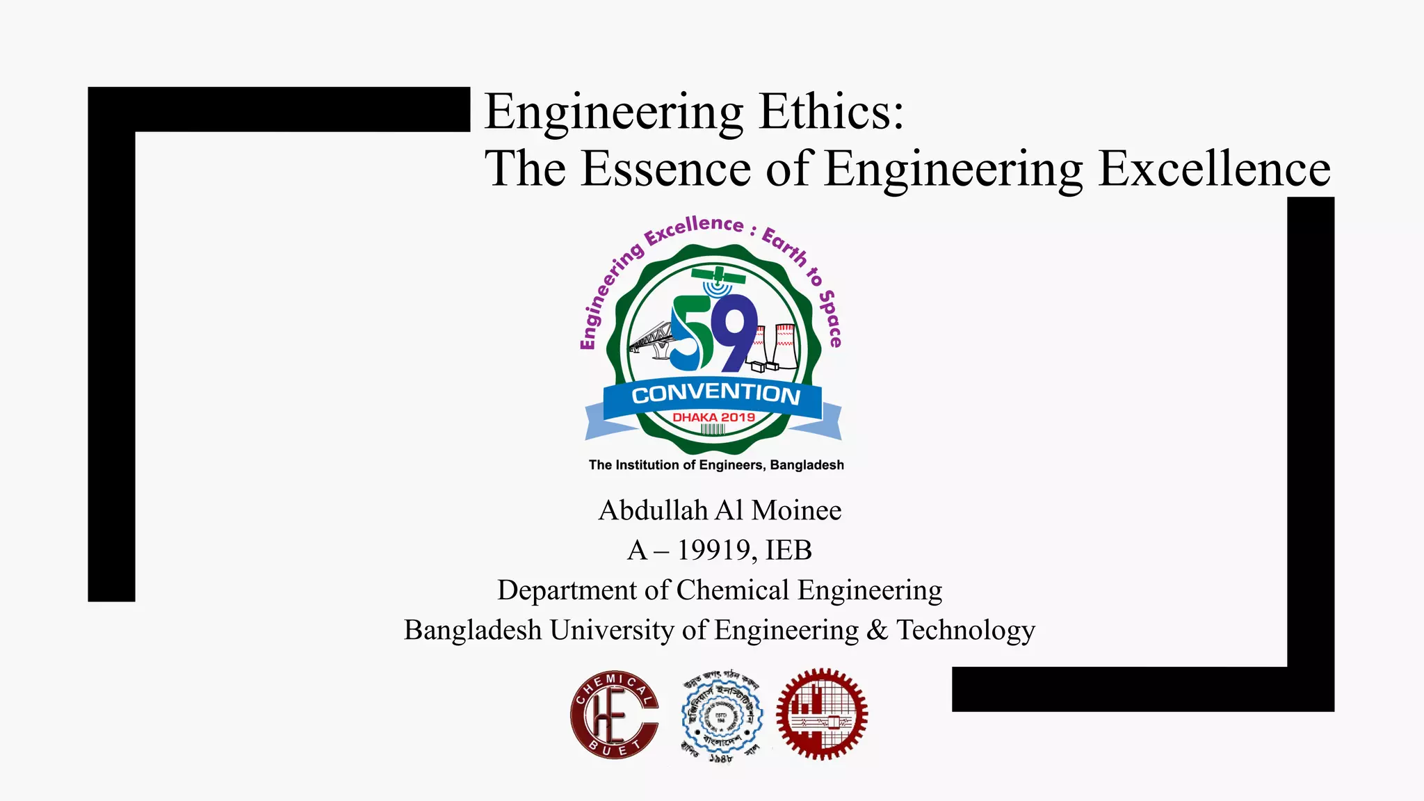 Engineering Ethics: The Essence of Engineering Excellence | IEB 2019 | PDF