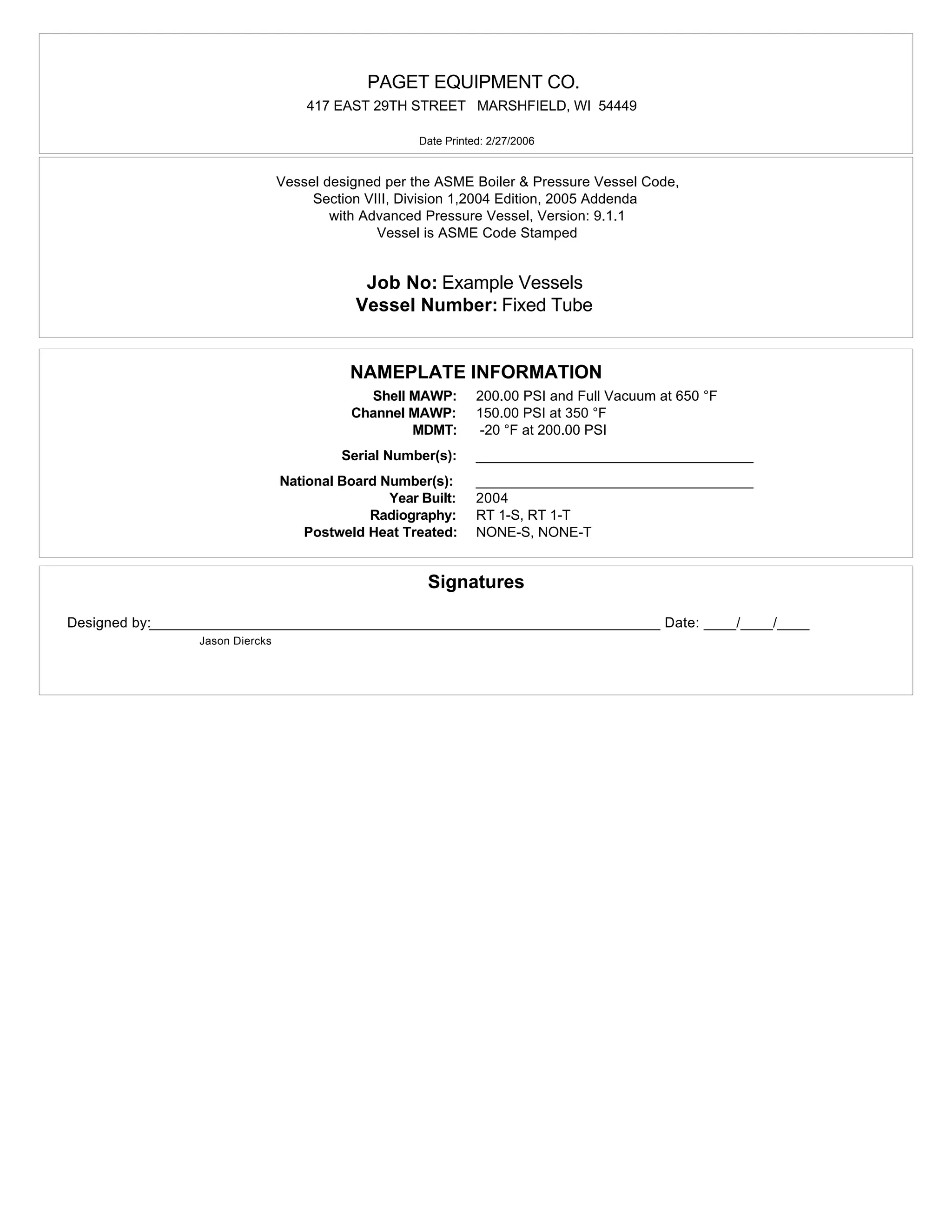 Engineering example calculation | PDF