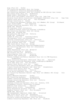 Engineering firms | TXT