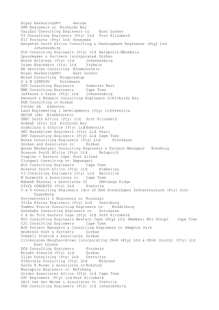 Engineering firms | TXT