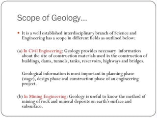 Engineering geology | PPTX