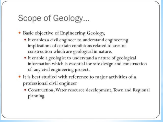 Engineering geology | PPTX