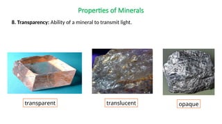 ENGINEERING GEOLOGY-Minerals and their properties.pptx