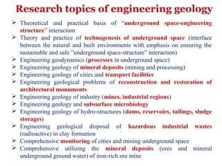 Engineering geology in st. peterburg university of mines | PPT