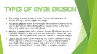 Processes of River | PPTX