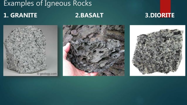 Igneous rocks, types, uses and their composition | PPTX