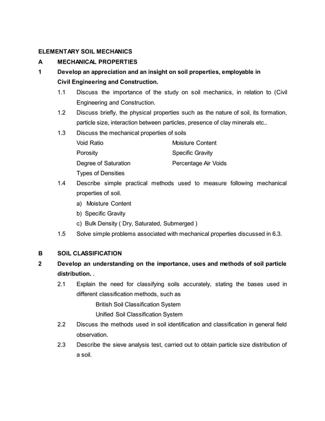 NCIT civil Syllabus 2013-2014 | PDF