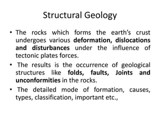 Engineering geology unit i | PPTX