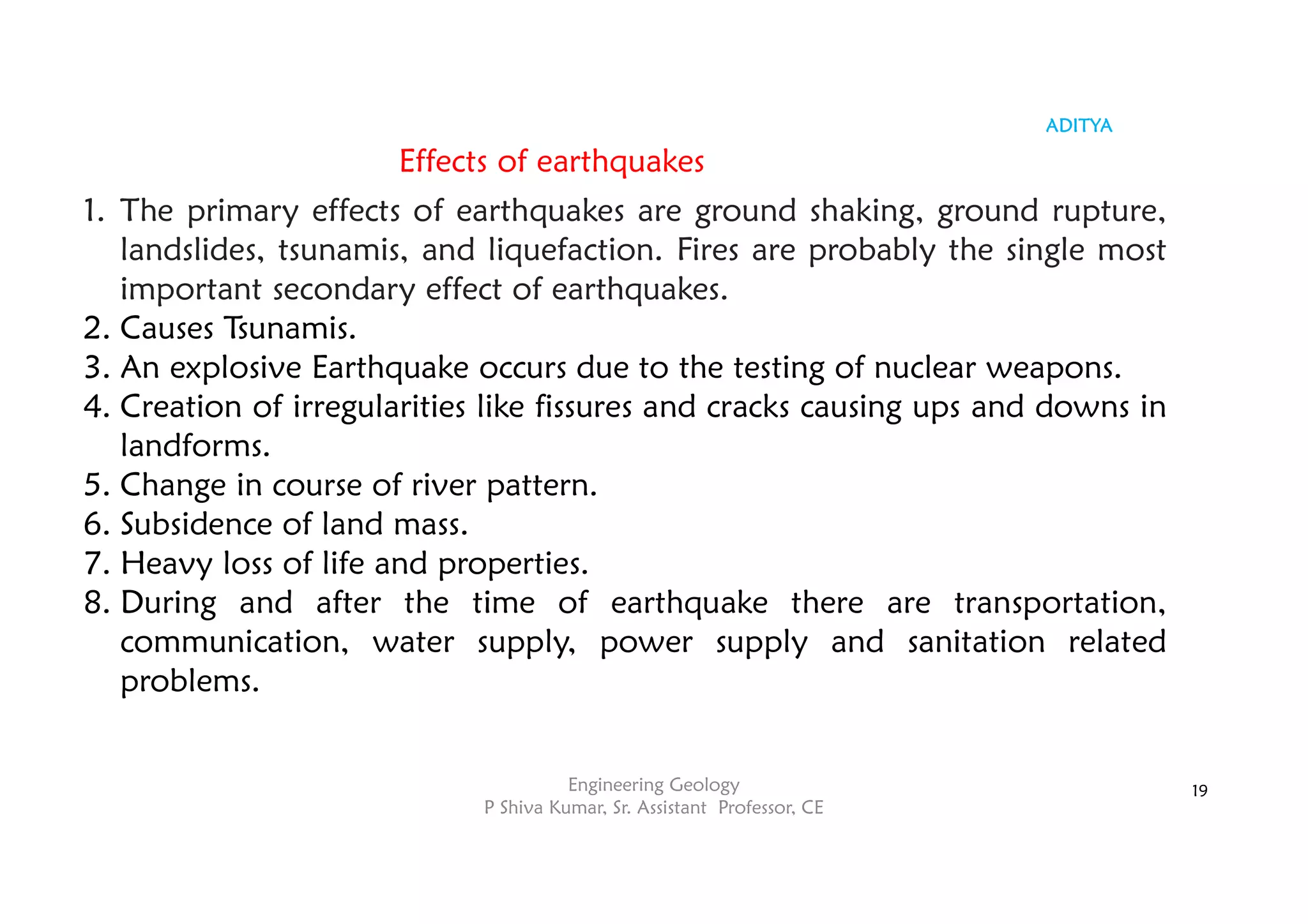 Engineering Geology Unit 4 Earthquakes Pdf