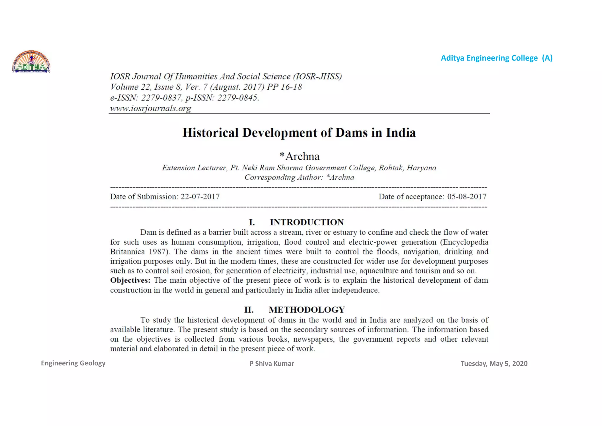 Engineering Geology Unit 5 Pdf